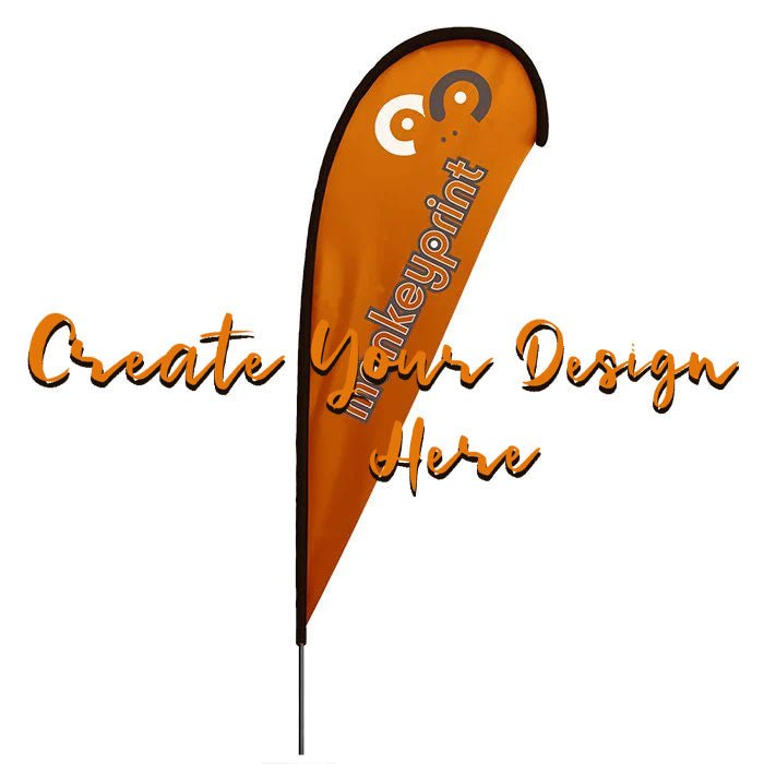 Event Flags in 4 Shares - feather, crest & quill – monkey-print.com